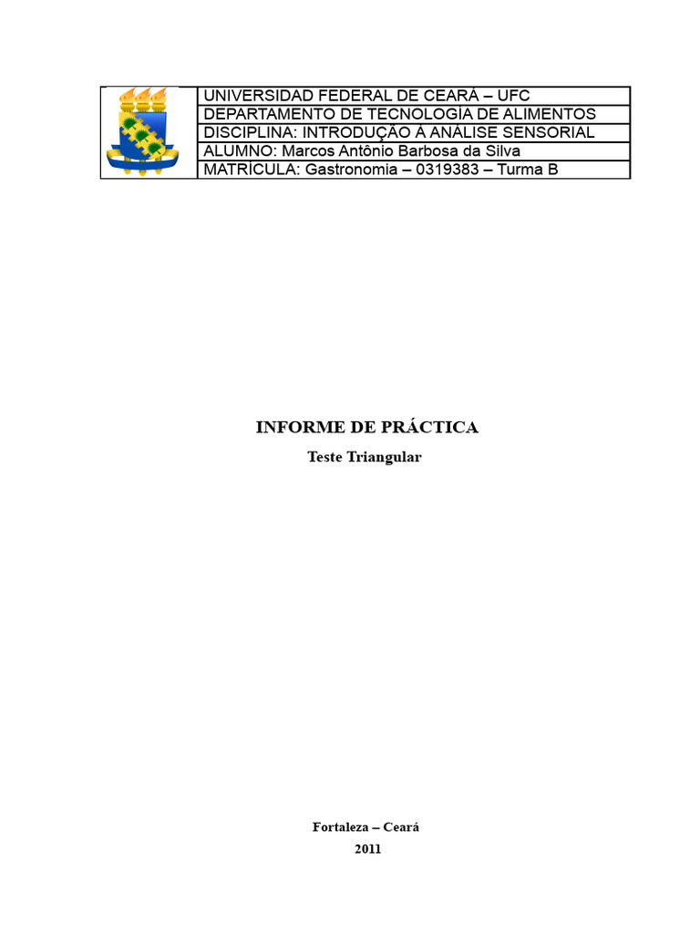 2 - Informe - Prueba Triangular | PDF | Plátano