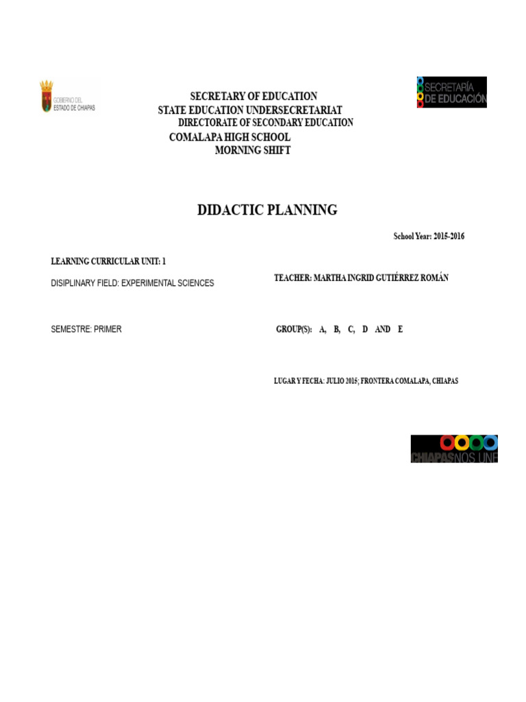 Didactic Sequence | PDF | Science | Experiment