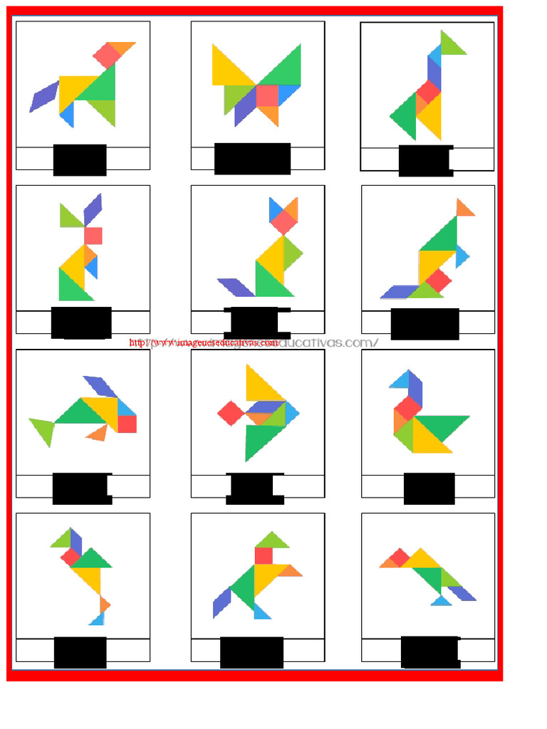 Tangram Figury Do Druku - Część4 | PDF