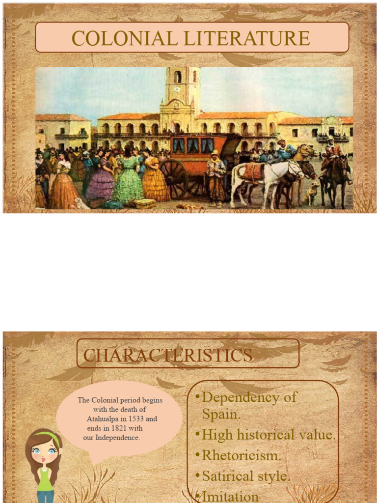 Overview of Colonial Literature Characteristics | PDF | Baroque | The Arts