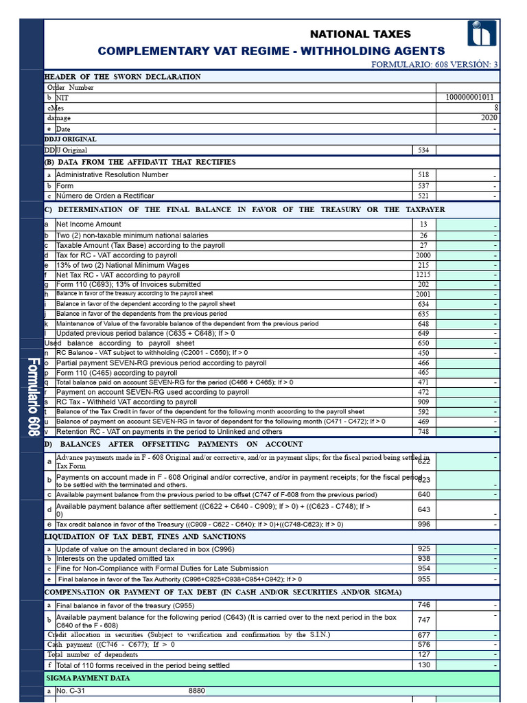 011 FORM 608. v4 | PDF | Payroll | Taxes