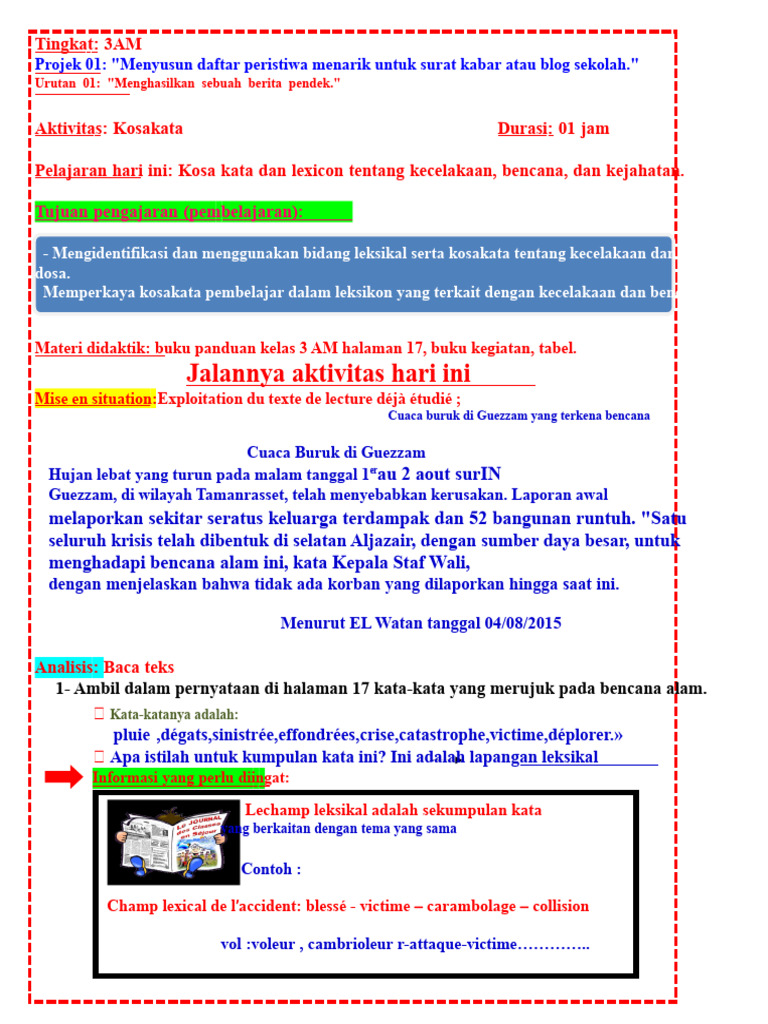 Kosakata Jam 3 Pagi | PDF