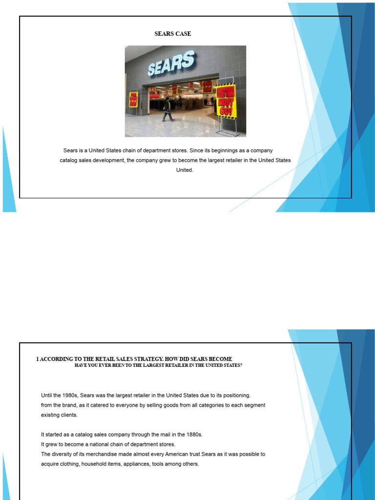 Sears: Decline of a Retail Giant | PDF | Retail | Sears