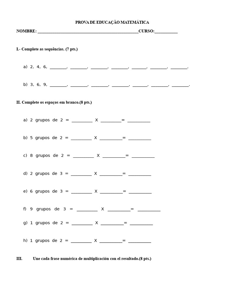 Teste tabela 2 e 3 | PDF