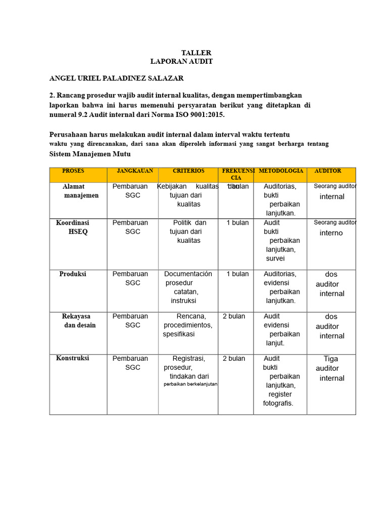 2-3 Laporan Audit | PDF