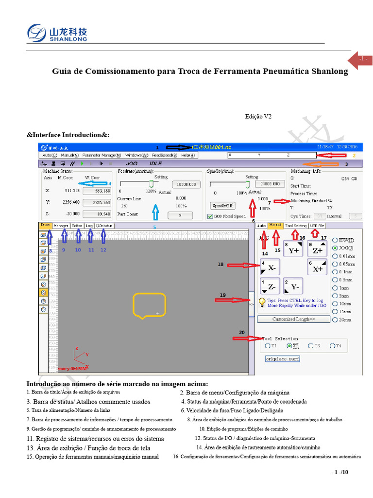 Guia de Comissionamento L1000 para Troca de Ferramenta Pneumática ...