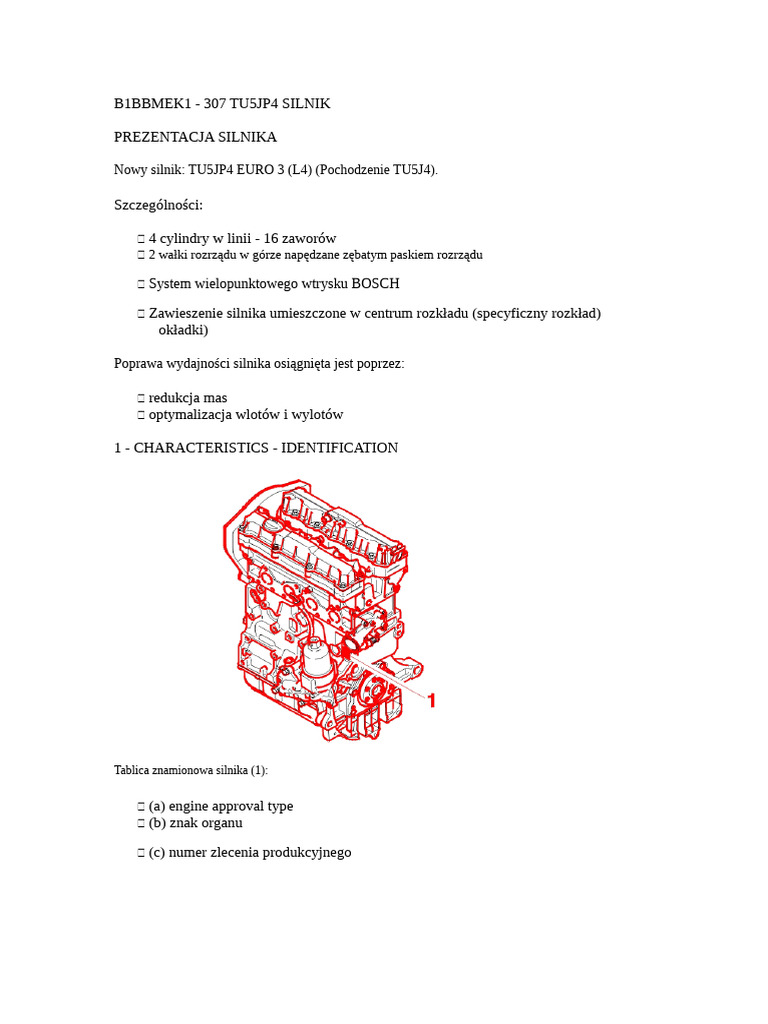 Silnik TU5JP4 | PDF