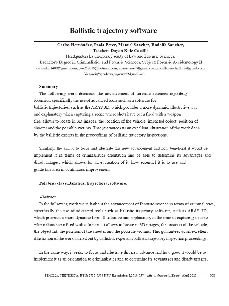 Ballistic trajectory software | PDF | Ballistics | Gun Barrel