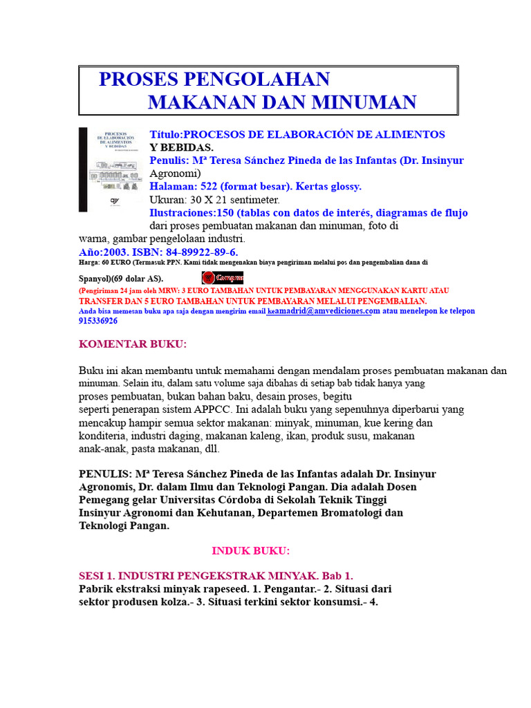 Proses Pengolahan Daging Sapi | PDF