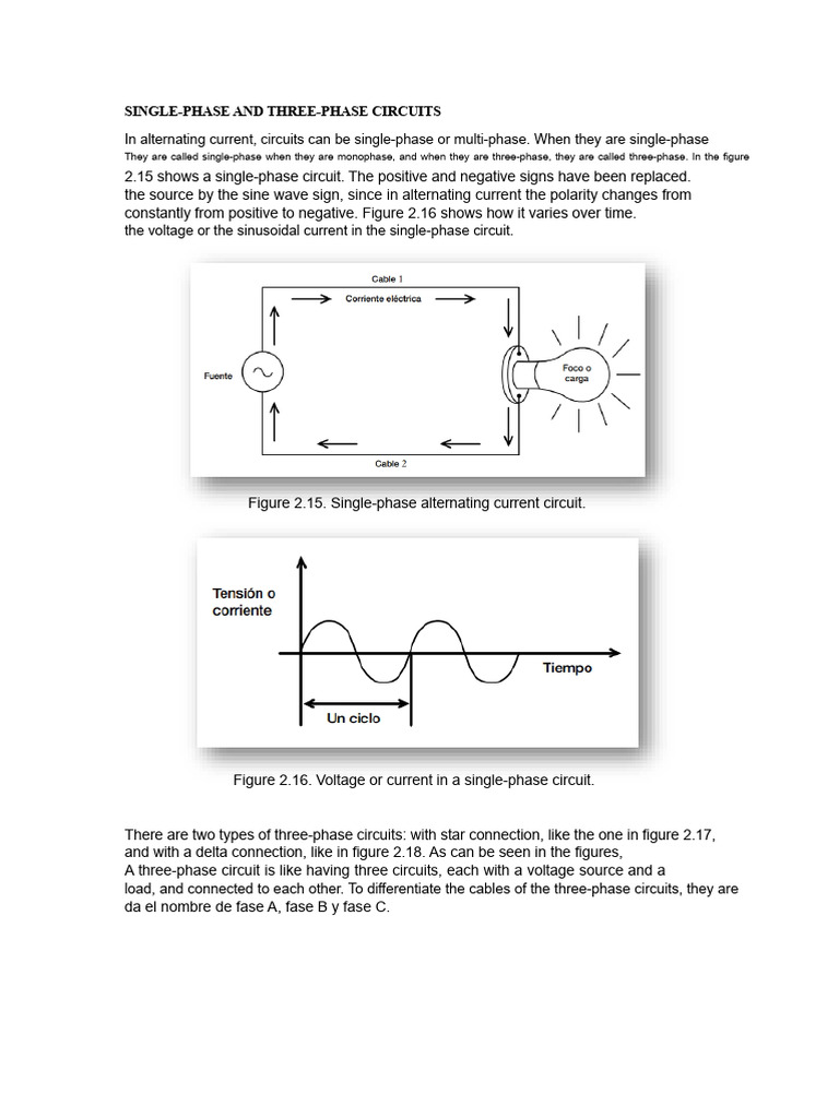 Single-Phase and Three-Phase Circuits | PDF | Electrical Conductor ...