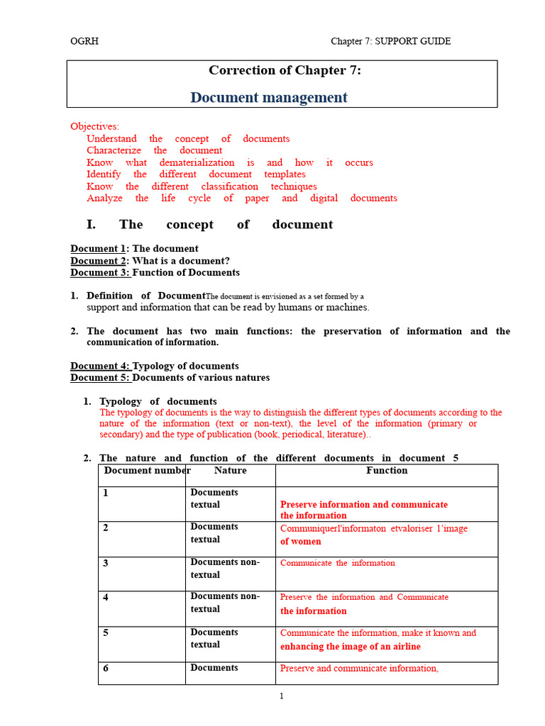 Chapter 7 - Corrected - Document Management - Approved CC | PDF ...