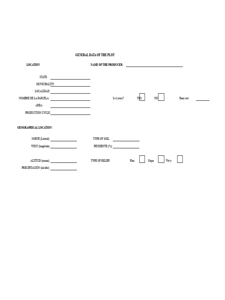 Agricultural Plot Data and Management Guide | PDF | Sowing | Fertilizer