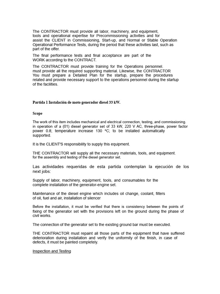Electrical Plant Installation Items | PDF | Switch | Verification And ...