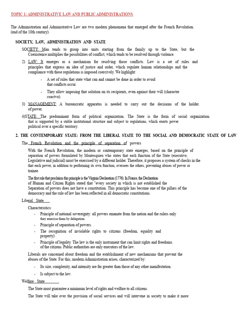 SUMMARY OF ADMINISTRATIVE LAW | PDF | Treaty | State (Polity)