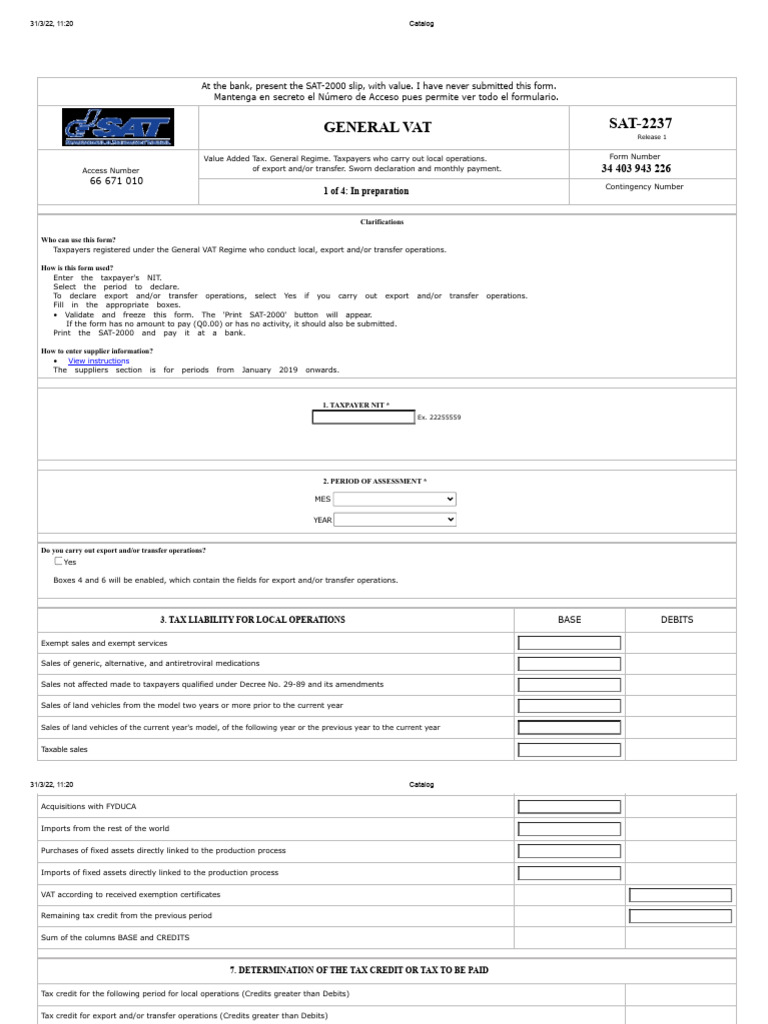 SAT Form 2237 | PDF | Debits And Credits | Taxes