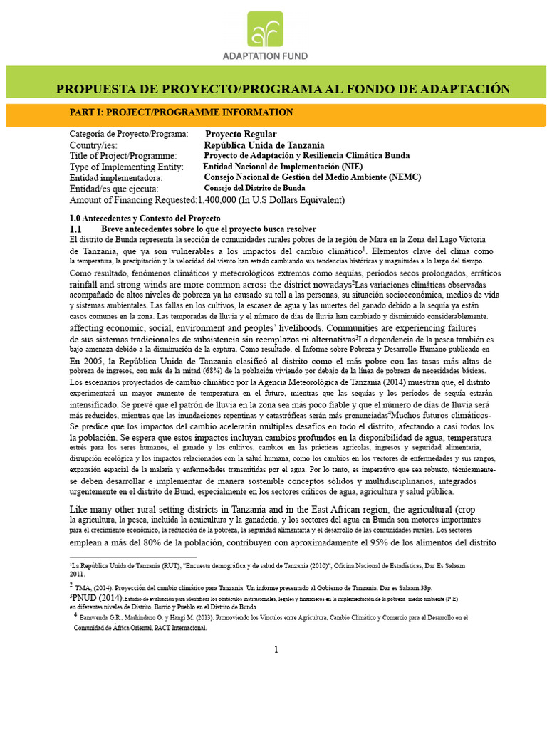 Propuesta de Proyecto Programa de Protección Ambiental - DENR | PDF | Los bosques | Resiliencia ...