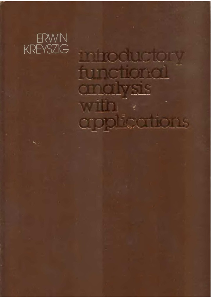 Introductory Functional Analysis With Applications | PDF