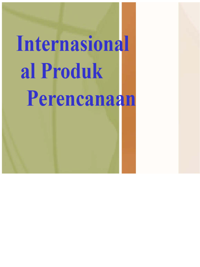 Strategi Keputusan Produk Internasional | PDF