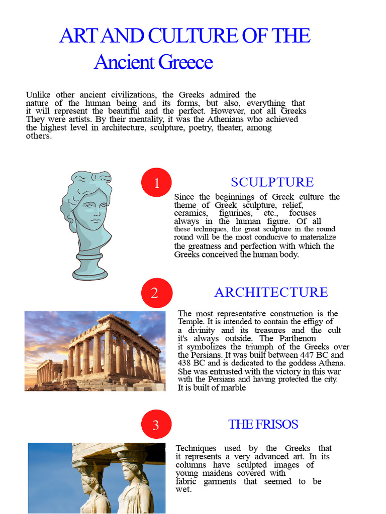 Infographic On Art and Culture of Ancient Greece 1 | PDF