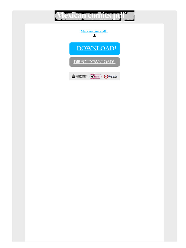 Mexican Comics PDF | PDF | Comics | Mexico