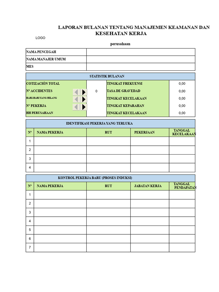 Format Laporan Bulanan | PDF