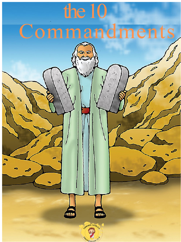 MATERIAL 06 - THE 10 COMMANDMENTS - Reading, Coloring and Exercises | PDF