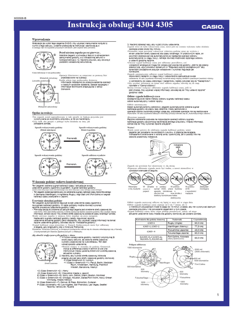 Przewodnik CASIO 4304 | PDF