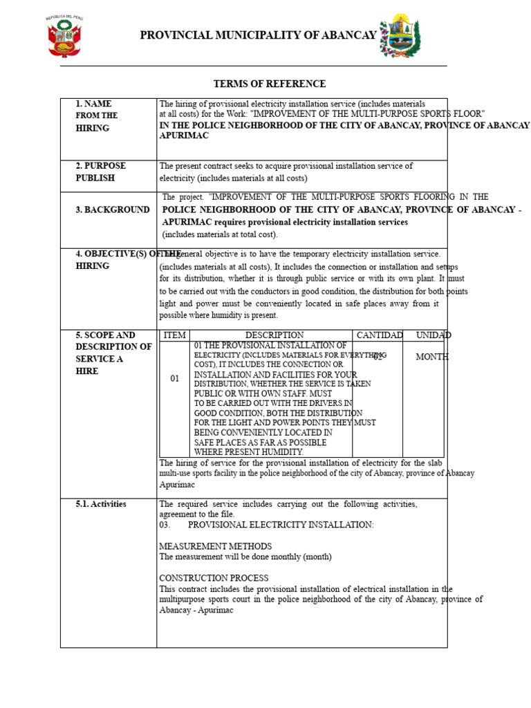 Provisional Installation Specifications For Electricity | PDF | Insurance