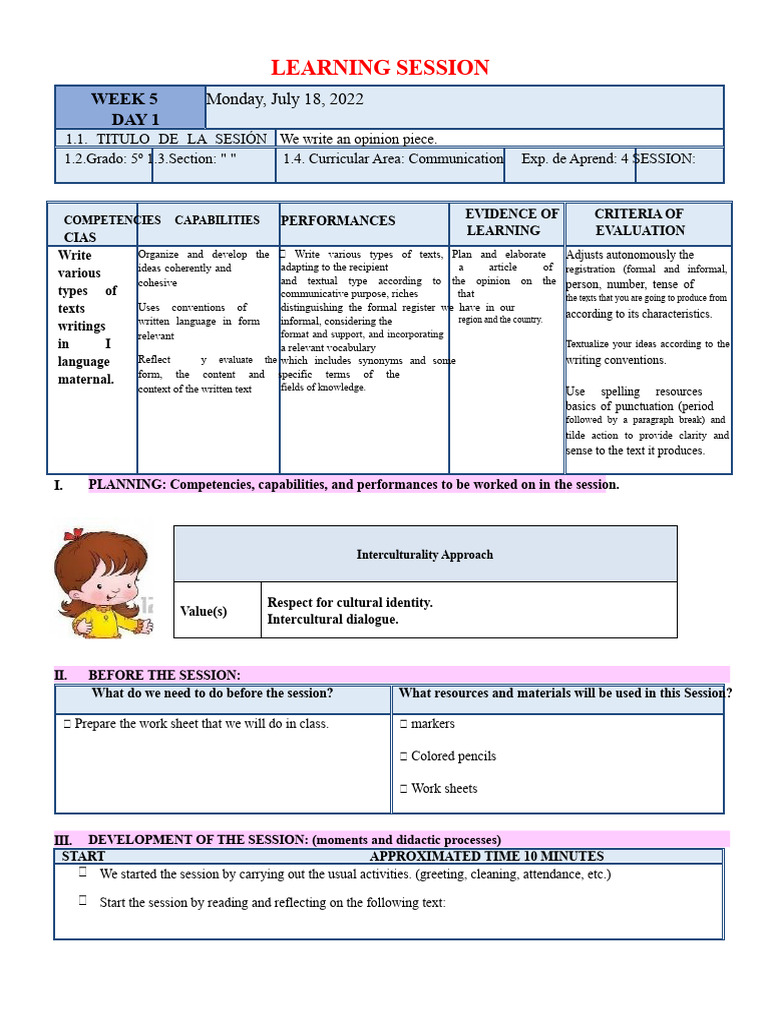 Session - We Write An Opinion Piece | PDF | Argument | Communication