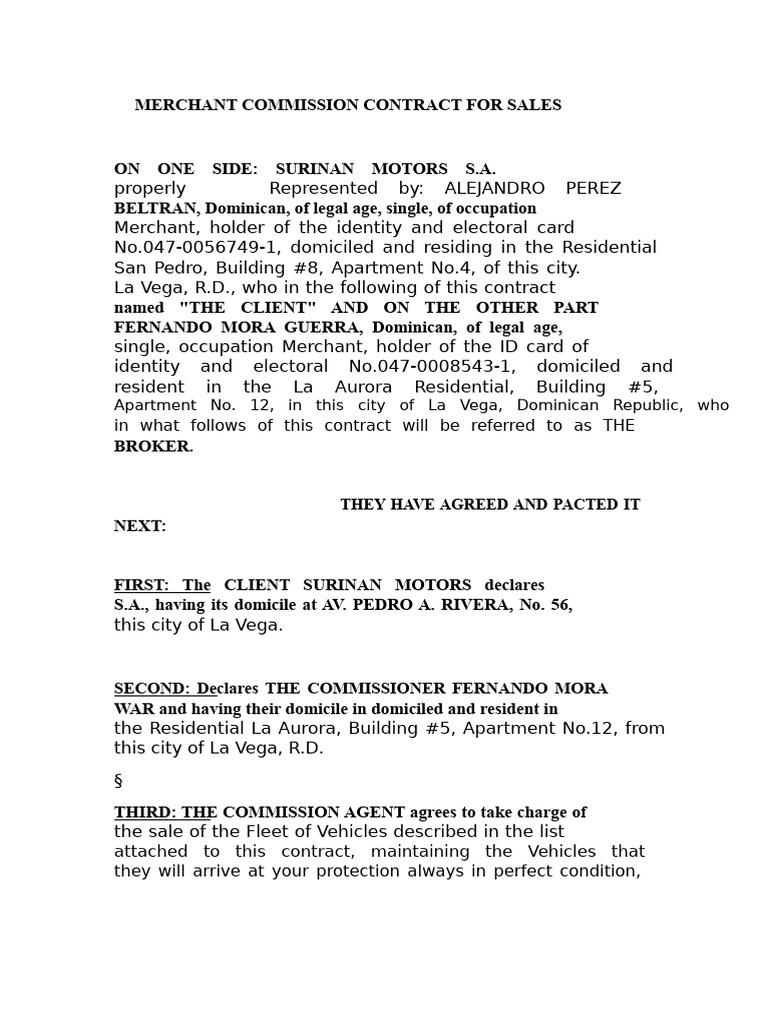 Commission Contract Final Work | PDF | Common Law | Private Law