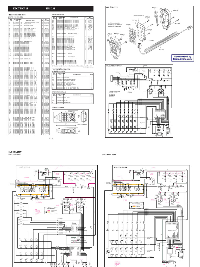 Icom HM-133 V Serv | PDF | Telecommunications | Telecommunications ...