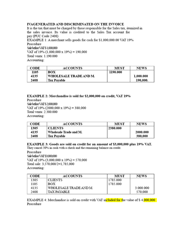VAT Calculation Examples and Procedures | PDF | Value Added Tax | Taxes