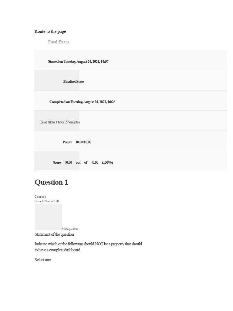 Final Exam Results and Feedback Summary | PDF | Swot Analysis ...