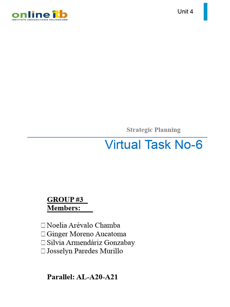 Virtual Task 6 - Group 3 | PDF | Business