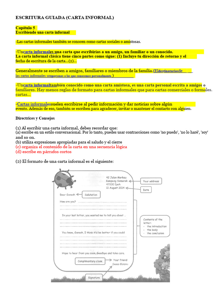 Escritura Guiada | PDF