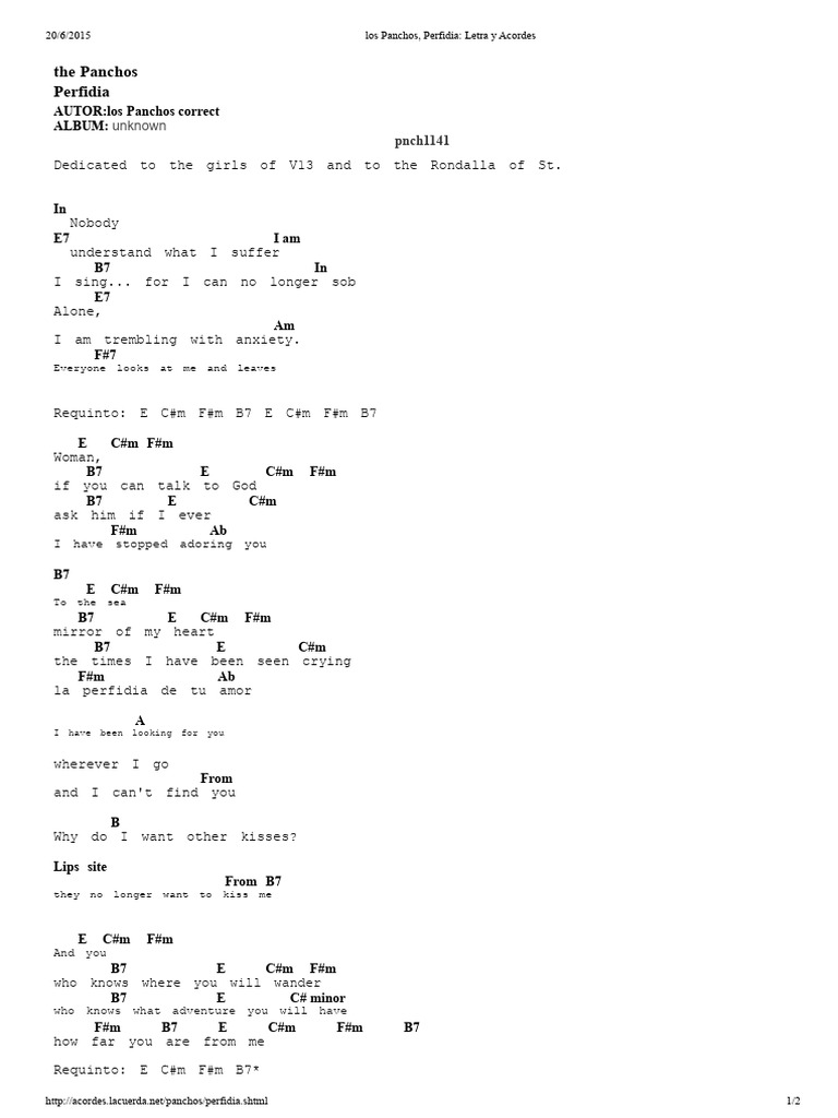 Perfidia - Sheet Music | PDF