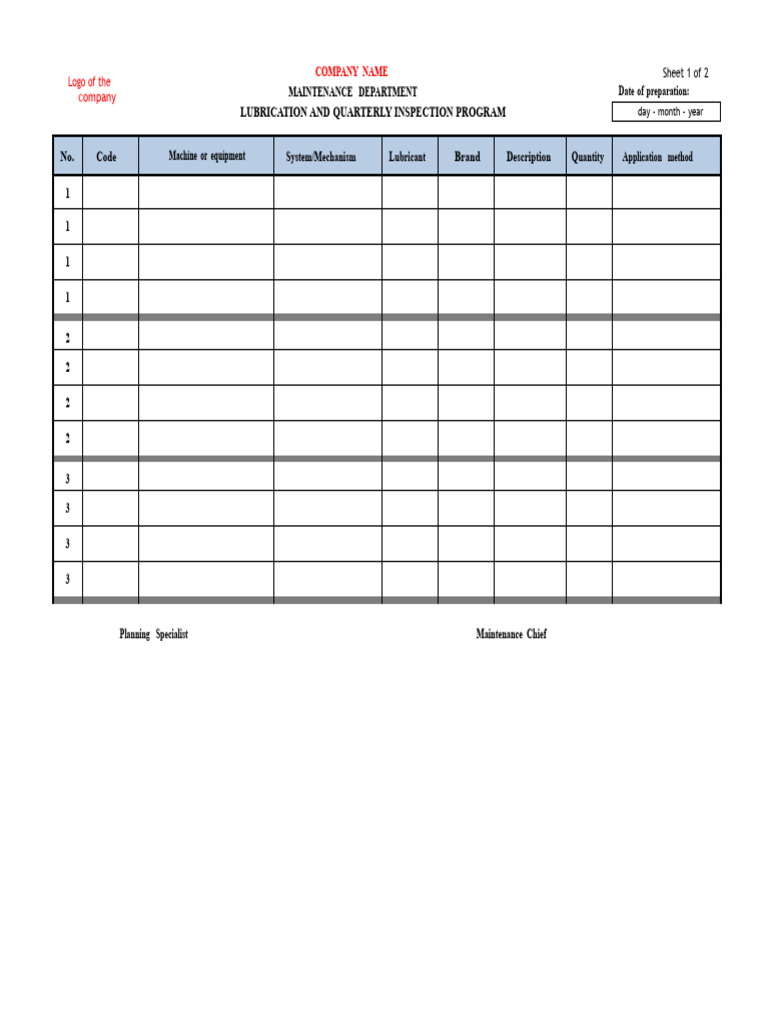 Formats Program and Lubrication Route | PDF | Mechanical Engineering