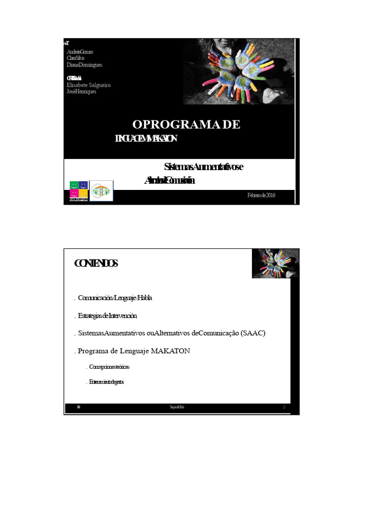 taller_Programa_de_Lenguaje_Makaton_SAAC.pdf | PDF | Comunicación | Lingüística