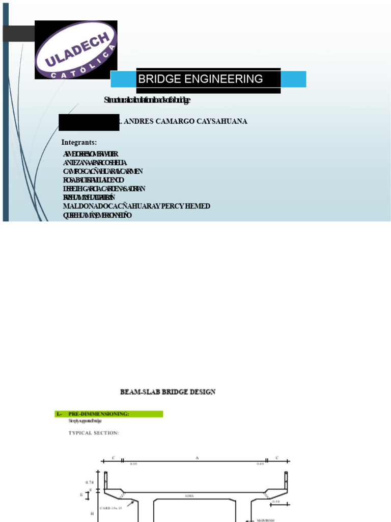 Beam Slab Bridge Design | PDF | Beam (Structure) | Bridge