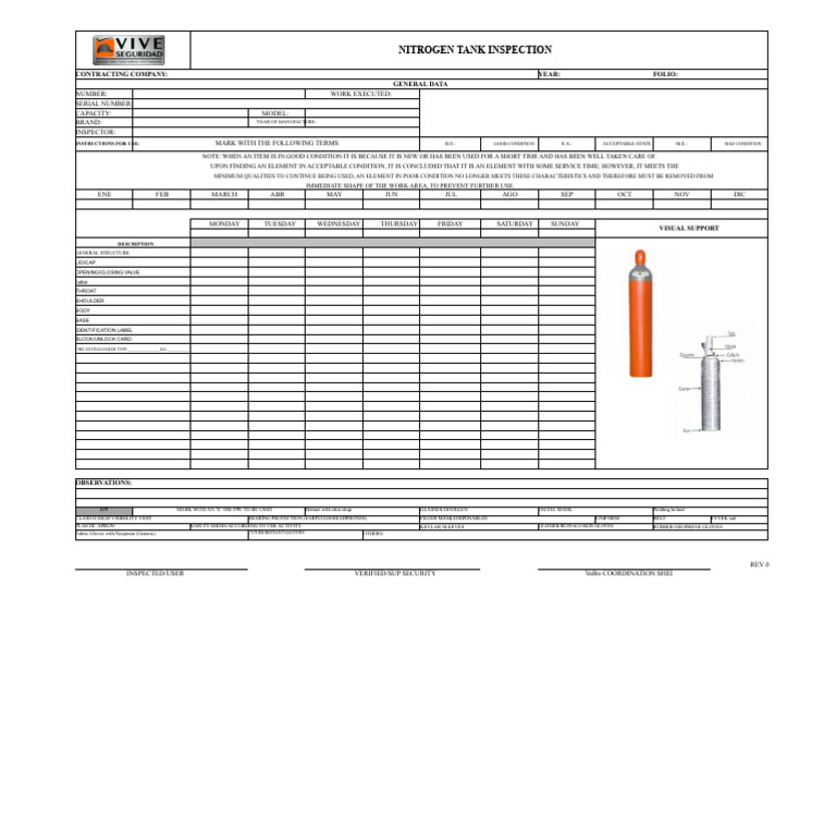 CHECK NITRO TANK | PDF | Personal Protective Equipment