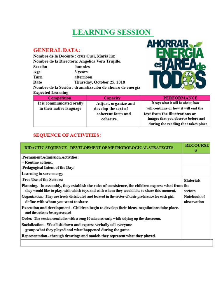 Energy Savings Session | PDF | Psychological Concepts | Learning