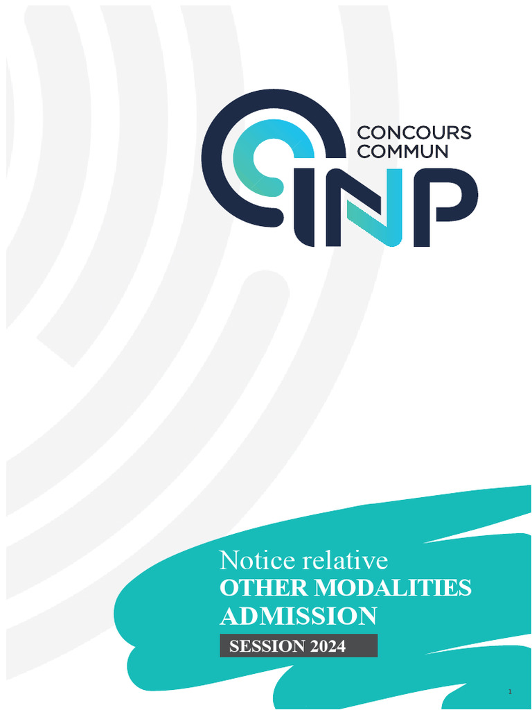 CCINP notice 2024 Very Important | PDF | Identity Document | Calculator