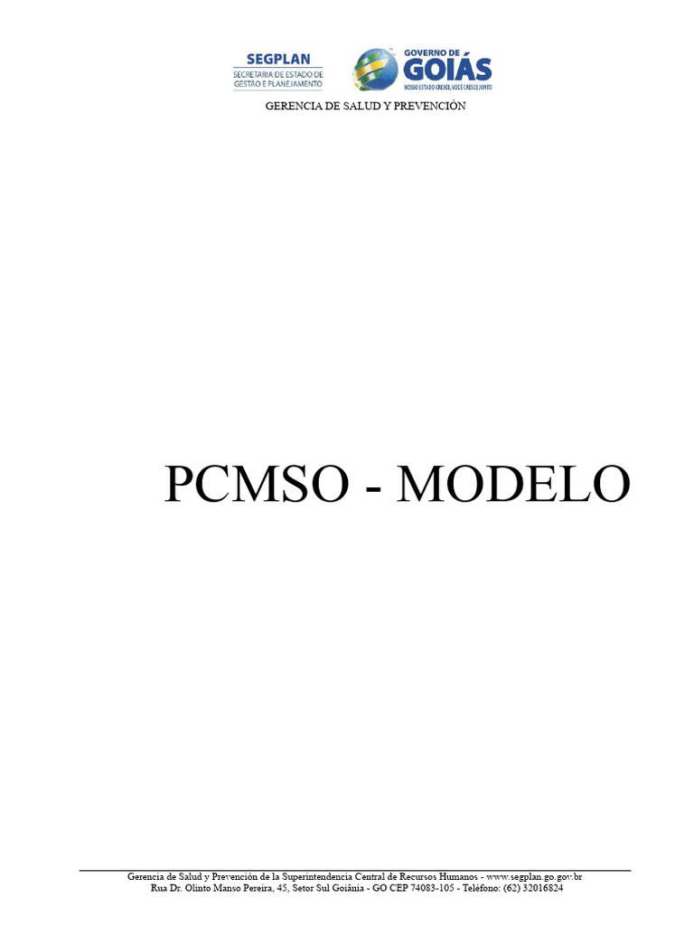 Modelo de Pcmso PDF | PDF | Seguridad y salud ocupacional | Medicina