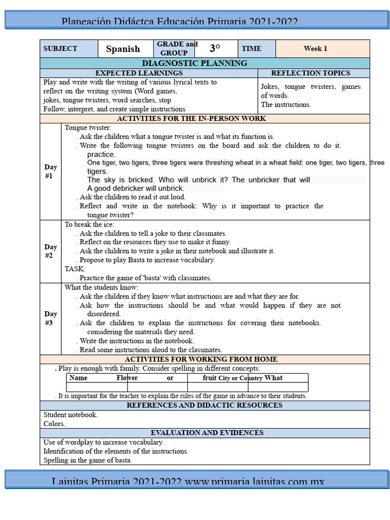 September - 3rd Grade Spanish UPDATED (2021-2022) | PDF | Narrative | Books