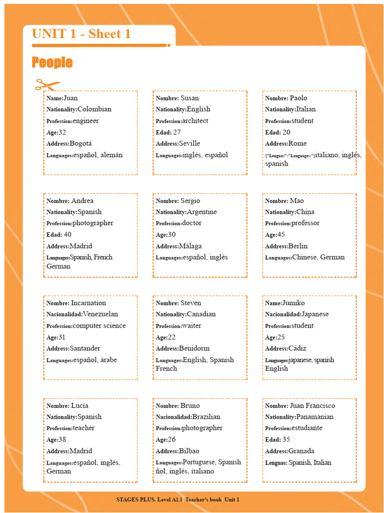Photocopiable Sheets | PDF