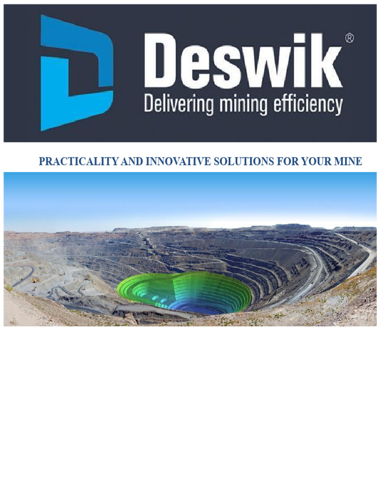 Innovative Mining Solutions by Deswik | PDF | Mining | Economies