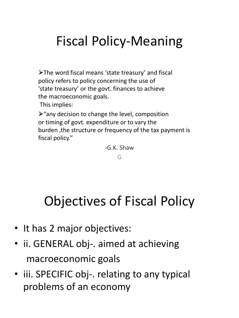 Fiscal Policy Meaning | Fiscal Policy | Deficit Spending