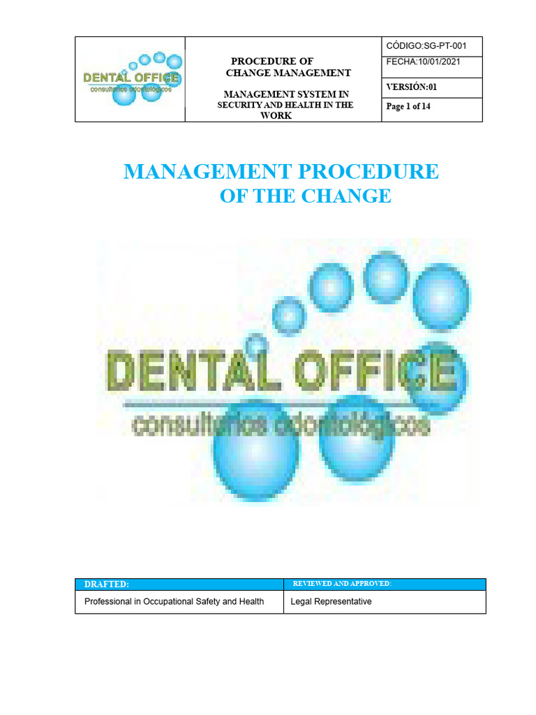Change Management Procedure | PDF | Occupational Safety And Health | Risk