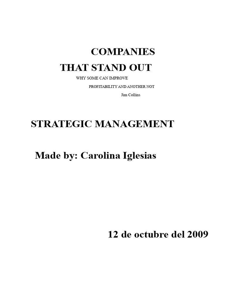 Outstanding Companies and Leadership Traits | PDF | Disciplines | Concept