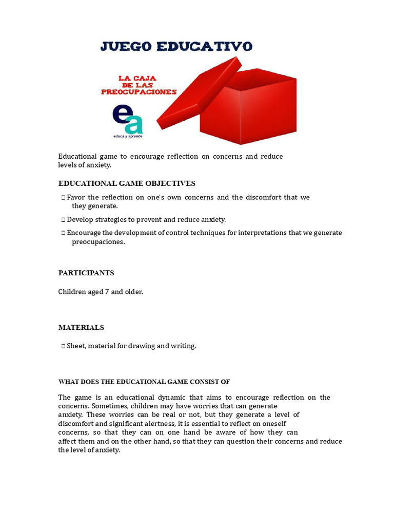 The Worry Box.docx | PDF